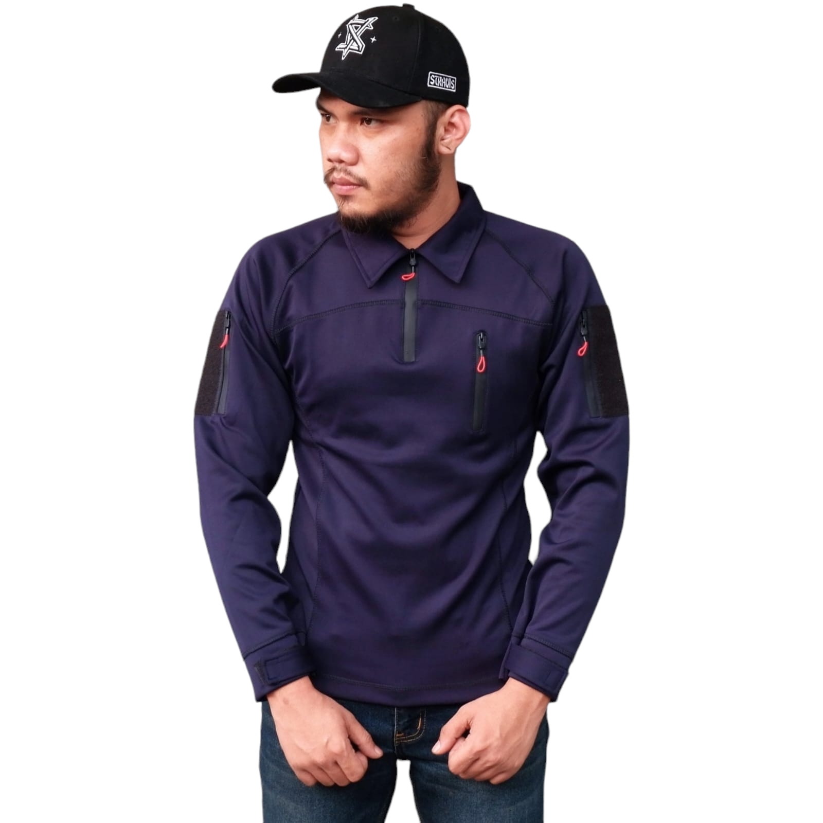 Deloxsi Kaos Scuba Tactical Baju Bdu Tactical Full Scuba Lengan Panjang Biru Navy | Lazada Indonesia