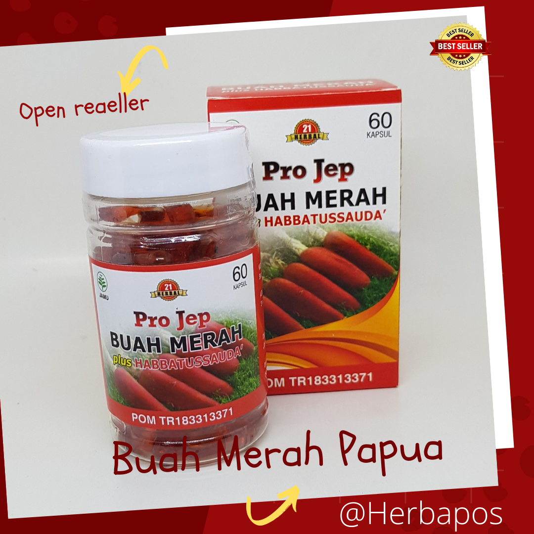 TERLARISSS || KAPSUL BUAH MERAH PAPUA H21 60 KAP Meningkatkan imun ...