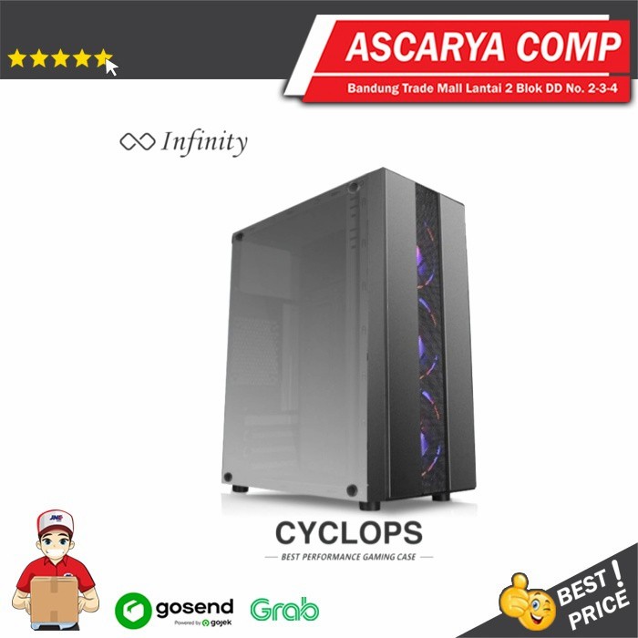 INFINITY CYCLOPS - ATX, mATX Gaming Case - 3xFan Led Blue | Lazada ...