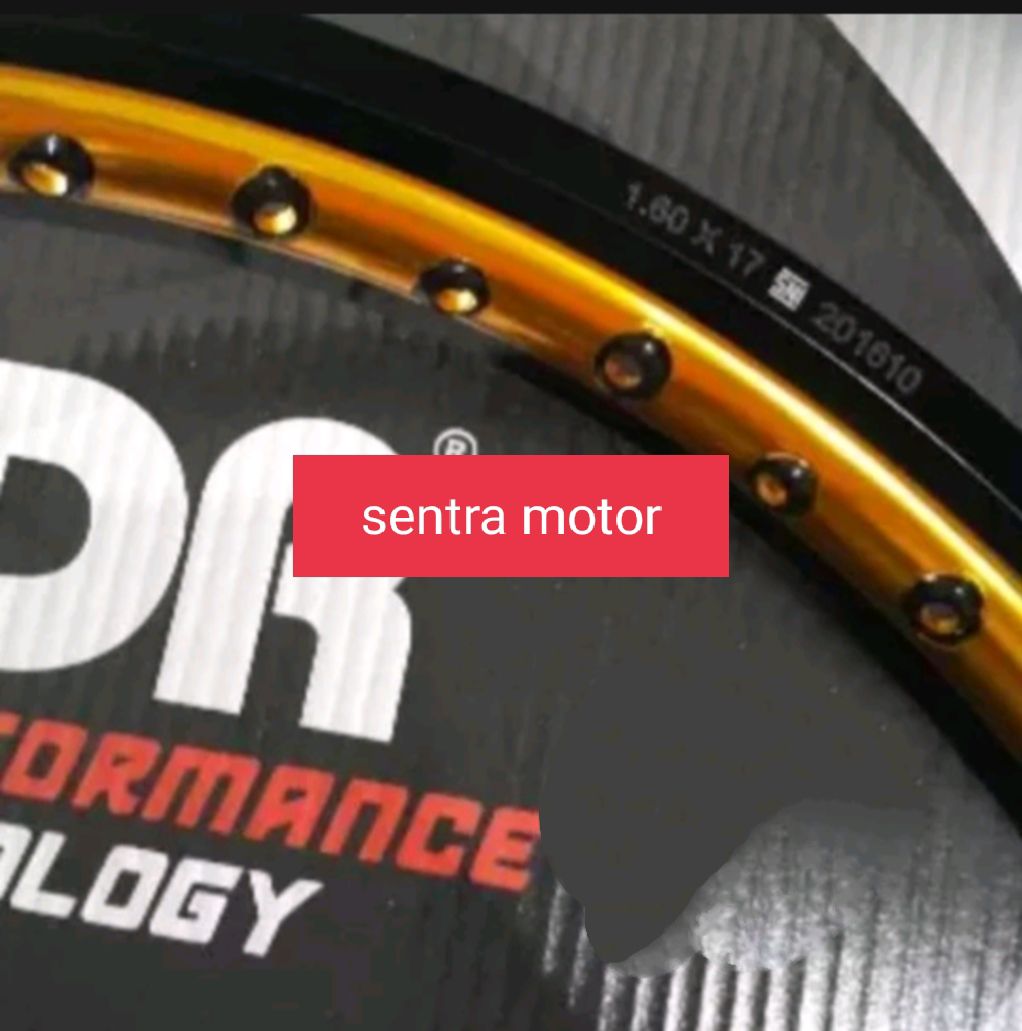 VELG TDR TWO TONE BLACK GOLD UKURAN 160 RING 17 36H IKLAN INI 1VELG | Lazada Indonesia