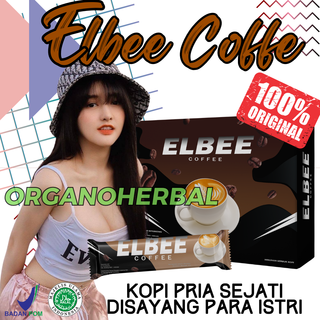 ELBEE COFFEE 1 BOX ISI 10 SACHET ORIGINAL - KOPI ARAB GINGSENG HERBAL ELBE - isi 10 lebih ampuh ...
