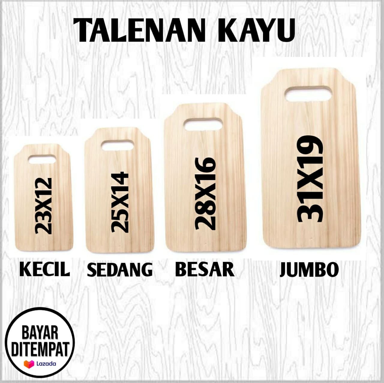Talenan Kayu persegi murah/Talenan Kayu Persegi Tebal | Lazada Indonesia