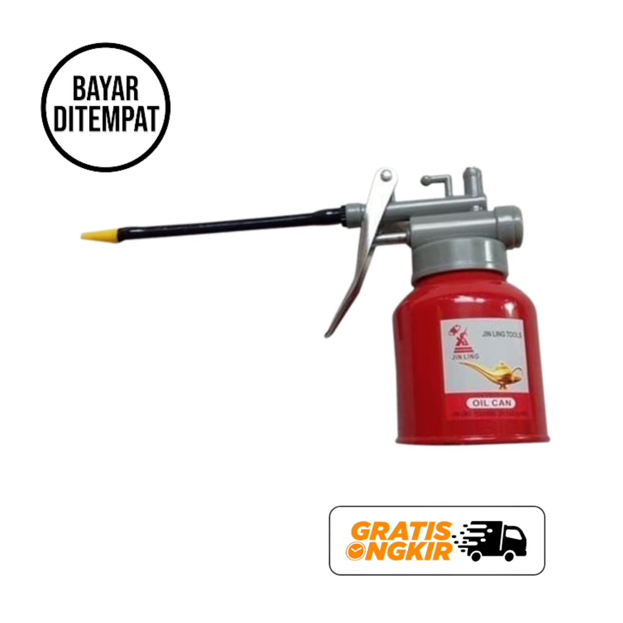 GKO Kaleng Semprotan Oli Minyak Tempat Oli Model Gun Pistol Kapasitas ...