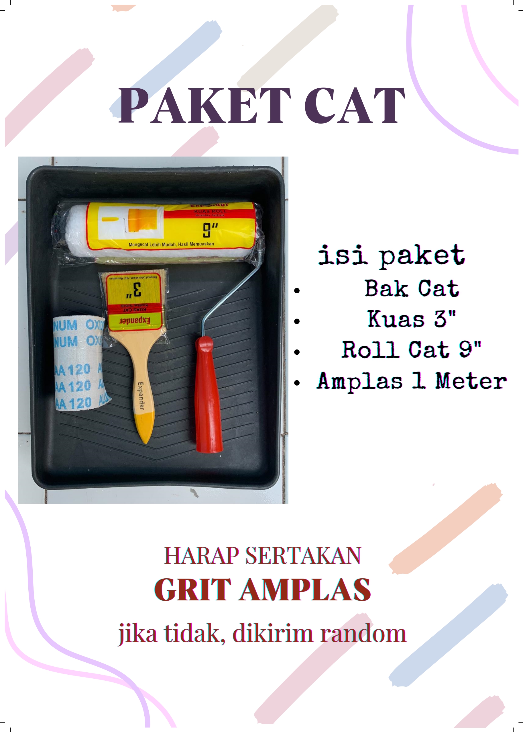 PAKET ALAT CAT TEMBOK MURAH | Lazada Indonesia