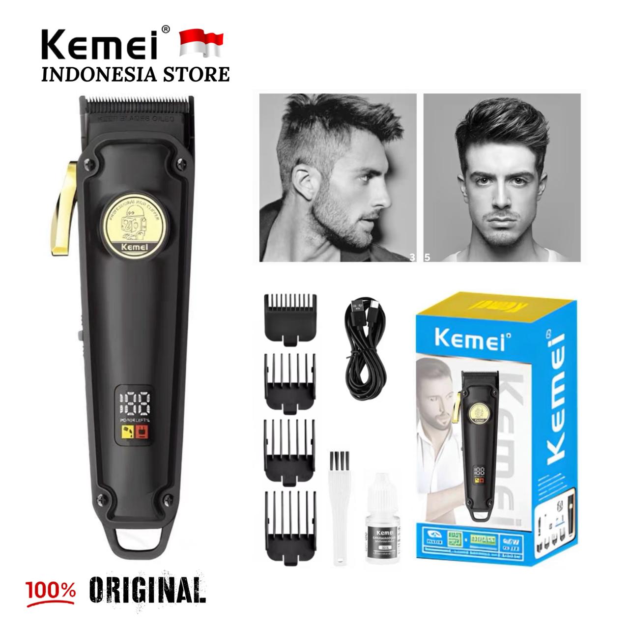 Alat Cukur Rambut Kemei KM-2371 KM-2372 Hair Clipper Professional ...