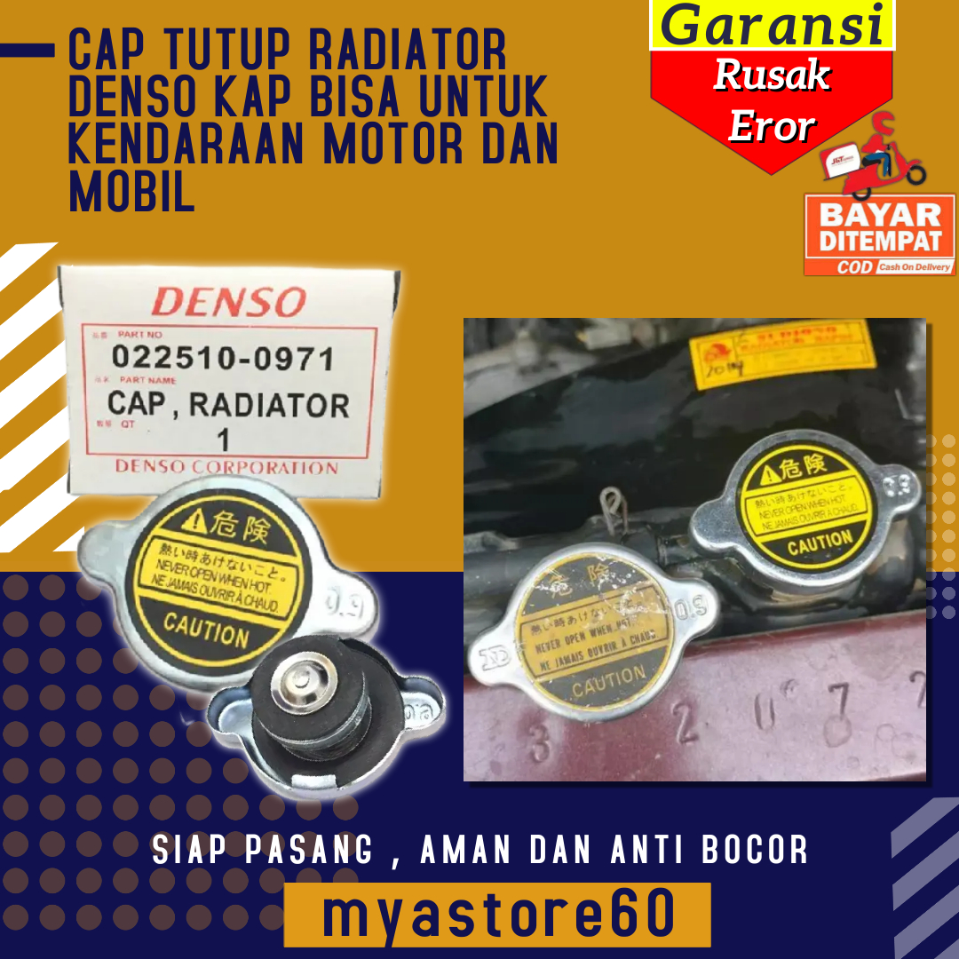Cap Tutup Radiator Denso Untuk Kendaraan Mobil dan Motor Kap Tutup ...