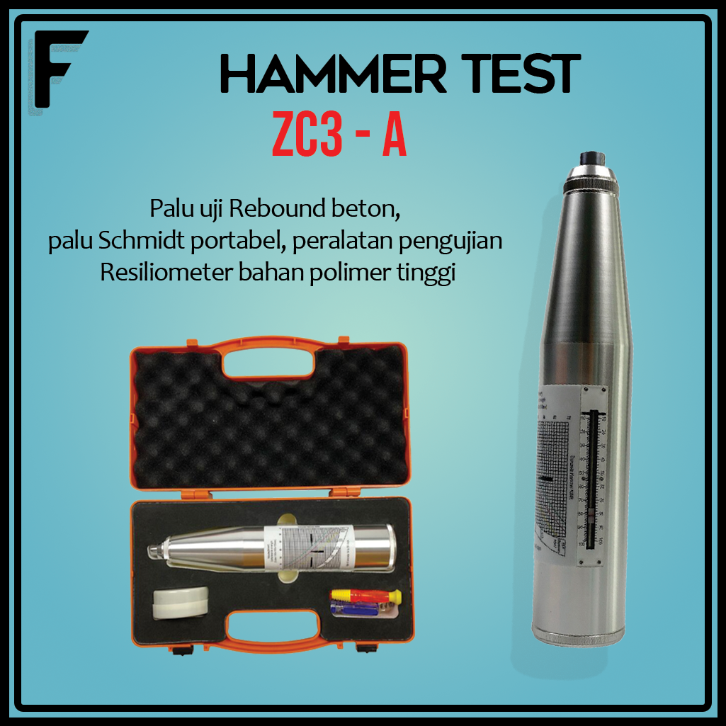 ALAT UJI HAMMER TEST BETON ALAT UJI KUAT TEKAN BETON - ZC3A | Lazada ...