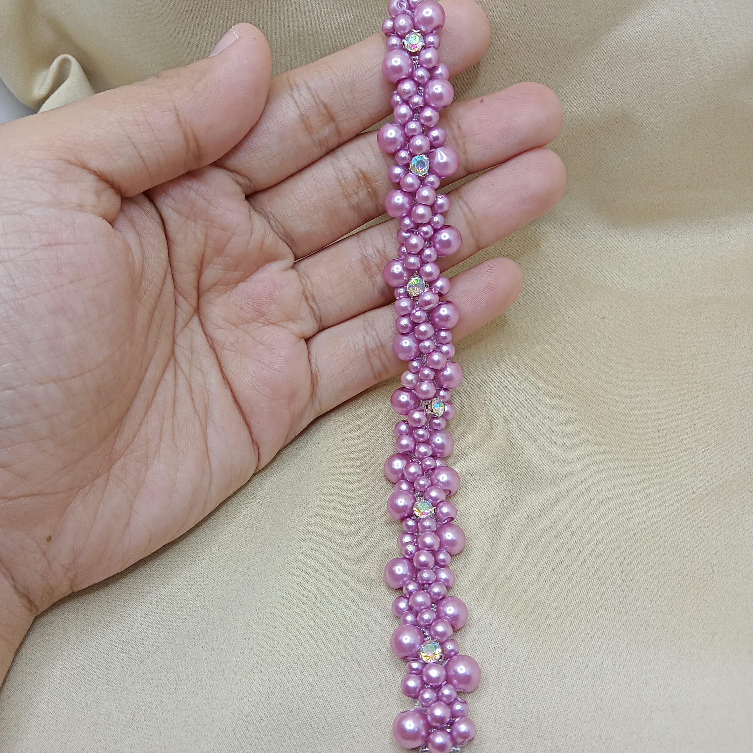 Payet Mutiara Rangkai Mix Warna panjang 30cm lebar 10mm | Lazada Indonesia