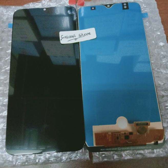 Lcd Samsung A20 A205 Fullset Original Oem / Oled2 kontras Hitam ...