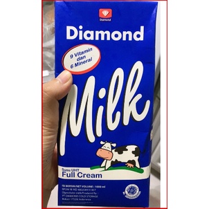 Susu UHT Diamond Full Cream Milk 1 liter Cocok Untuk Aneka Minuman ...