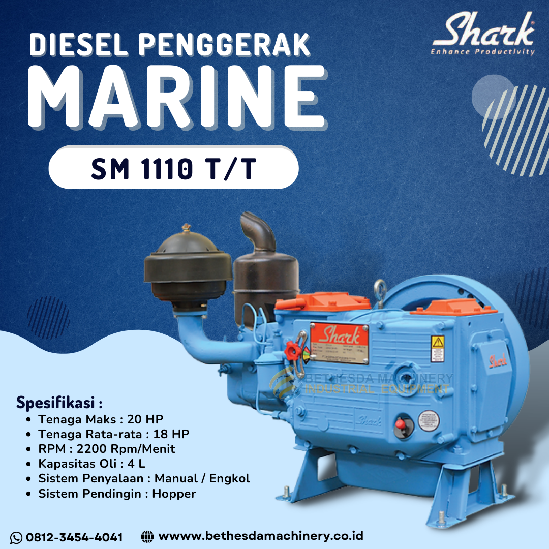 Mesin Diesel Marine 20 HP / 24 HP - Penggerak Hopper 30 Hp Tanpa Tangki ...