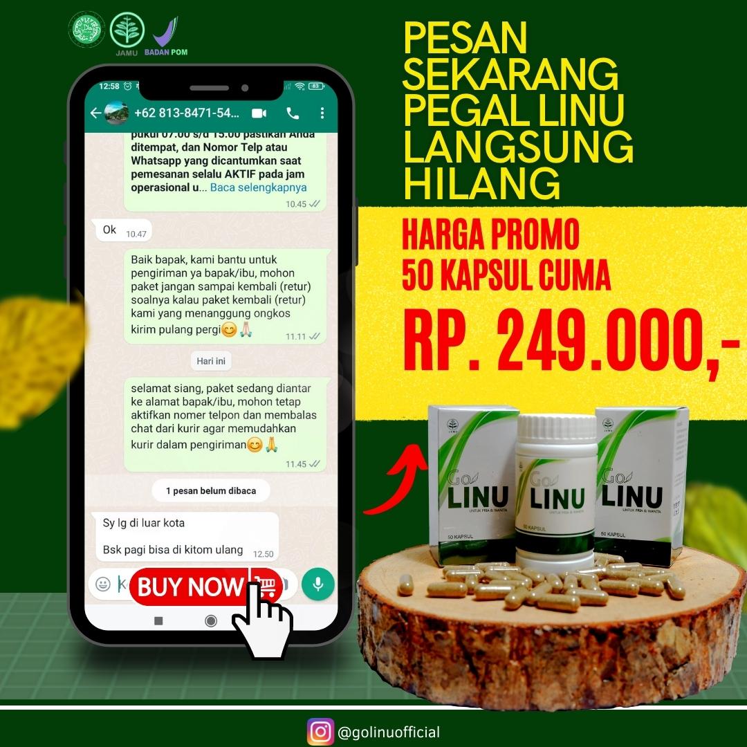GOLINU 50 Kapsul Obat Khusus Untuk Asam Urat Rematik Nyeri Sendi Dan ...