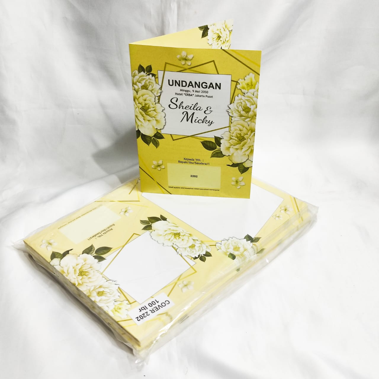 ERBA 2202 Blangko Undangan KOSONGAN 1 PACK ISI 100 LEMBAR | Lazada ...