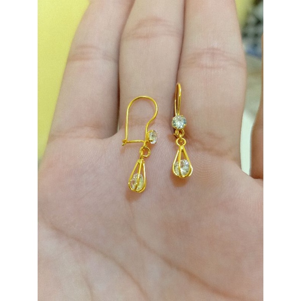 ANTING DEWASA PERAK 925 LAPIS MAS 24K | Lazada Indonesia