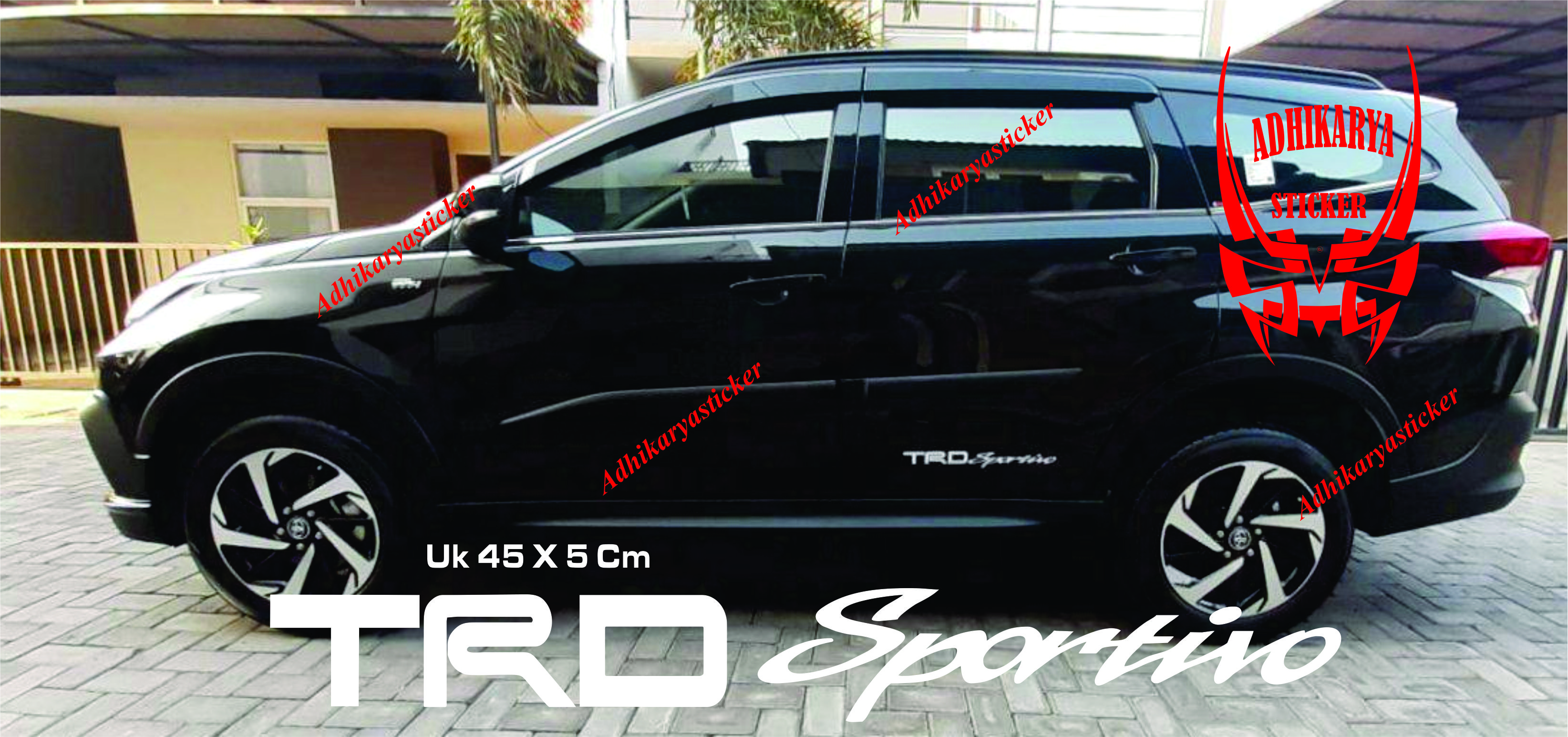 STIKER MOBIL TRD SPORTIVO STICKER TRD SPORTIVO STIKER MOBIL AVANZA RUSH ...