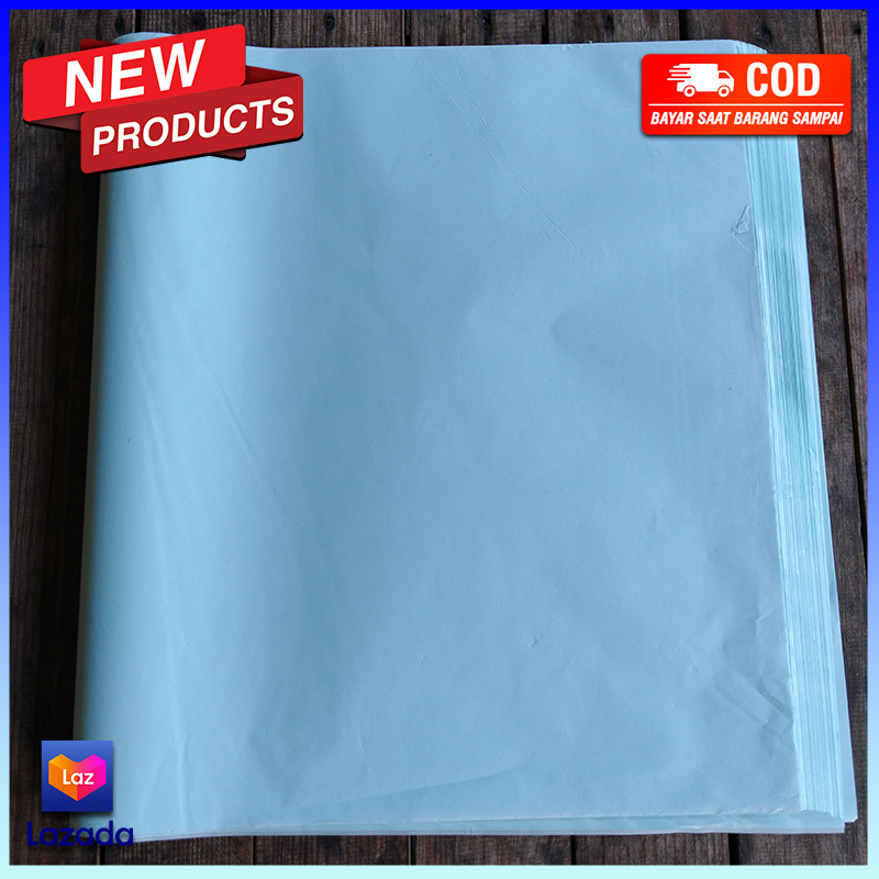 KERTAS TISU LAYANGAN WARNA BIRU TELOR ASIN / UKURAN 40X40 | Lazada ...