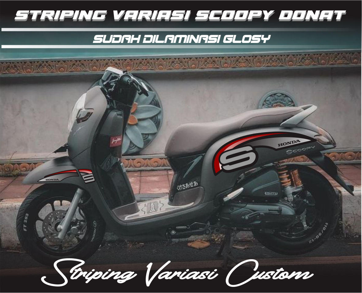 striping variasi honda scoopy donat lis simple aja sticker vinyhil ...
