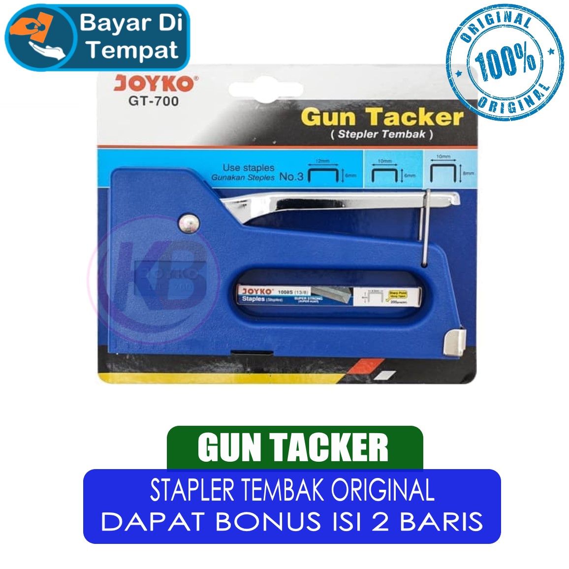 ( PROMO ) Staples Tembak Joyko Gt-700 / Gun Tacker / Dapat Bonus Isi ...