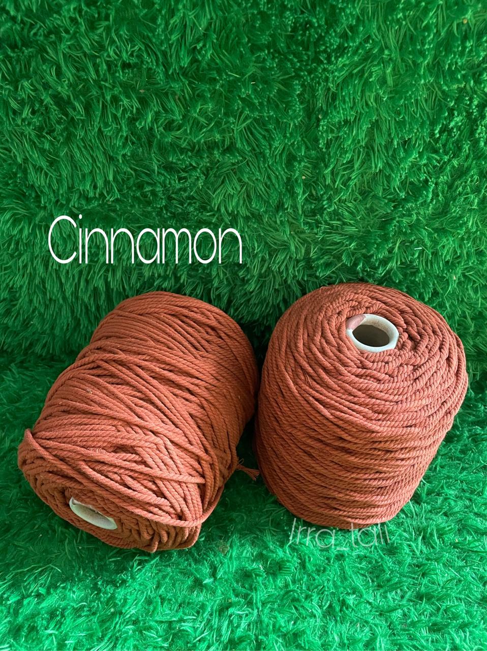 Tali Katun Macrame / Makrame Premium 3-4 mm 1 Kg Warna Cinnamon - ZI ...