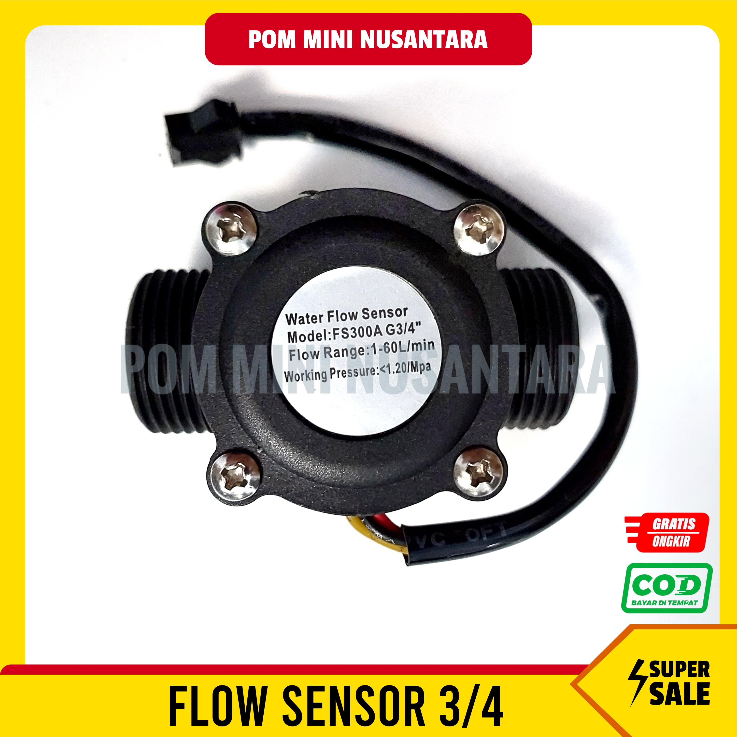 Pom Mini Nusantara - Flow Sensor Pom Mini Pertamini Digital Plastik ...