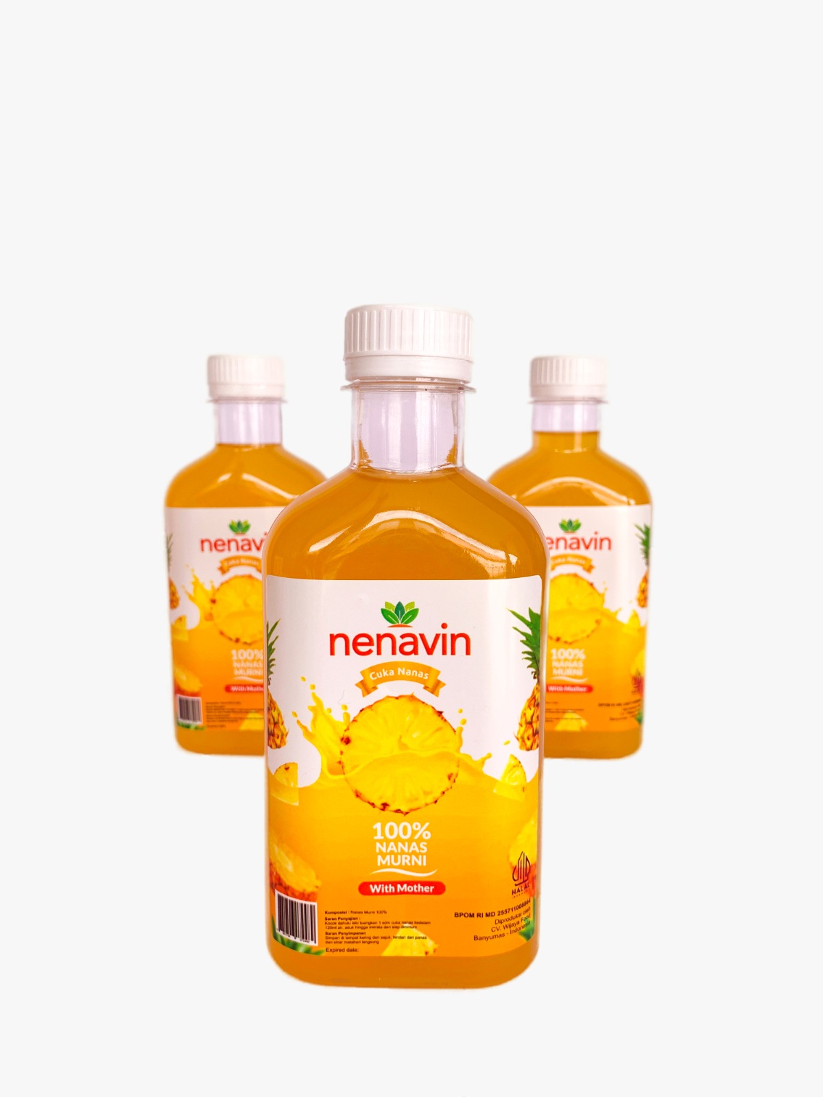 Nenavin Official / Cuka Nanas Asli / Organic With Mother Original / Pineapple Cider Vinegar ...