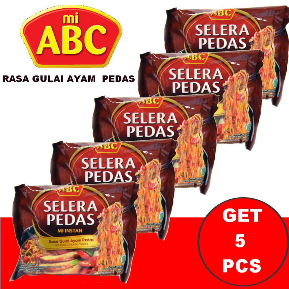 Mie ABC Selera Pedas Mie Instan 1 dus Isi 40 pcs | Lazada Indonesia