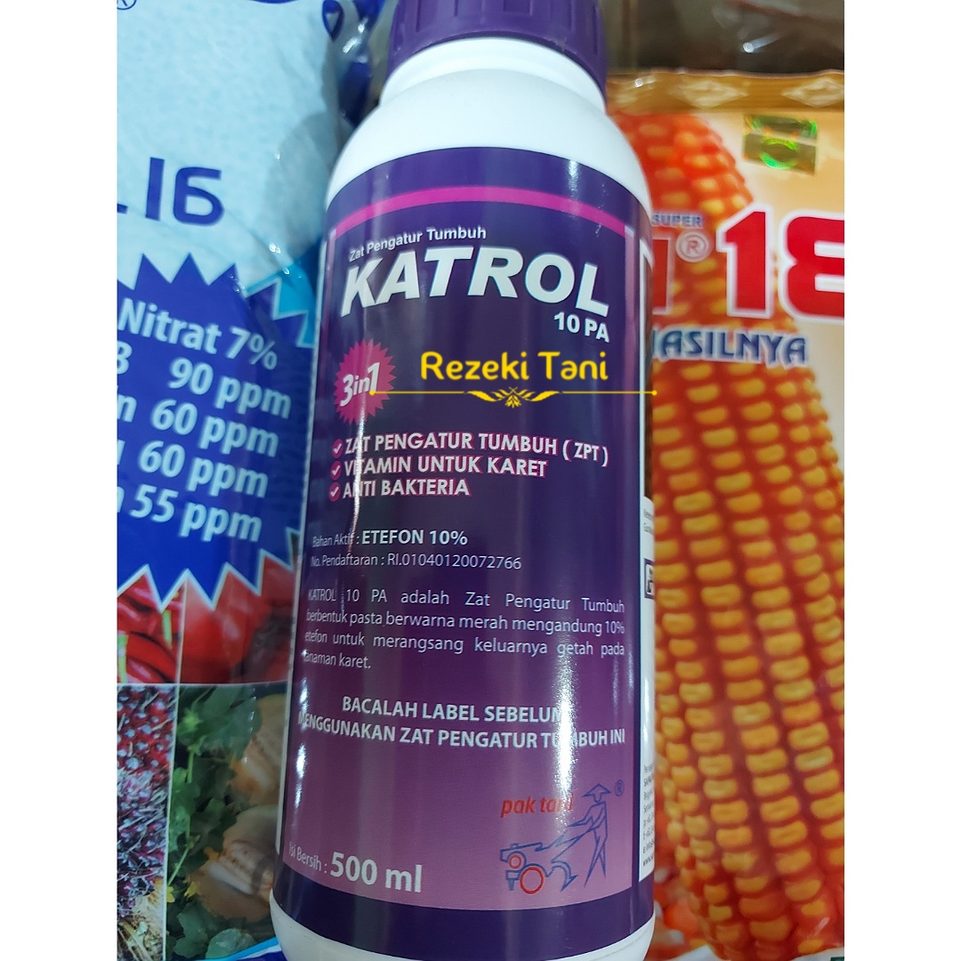 Pupuk ZPT Vitamin Getah Karet Katrol 500ml untuk Tanaman Karet | Lazada ...
