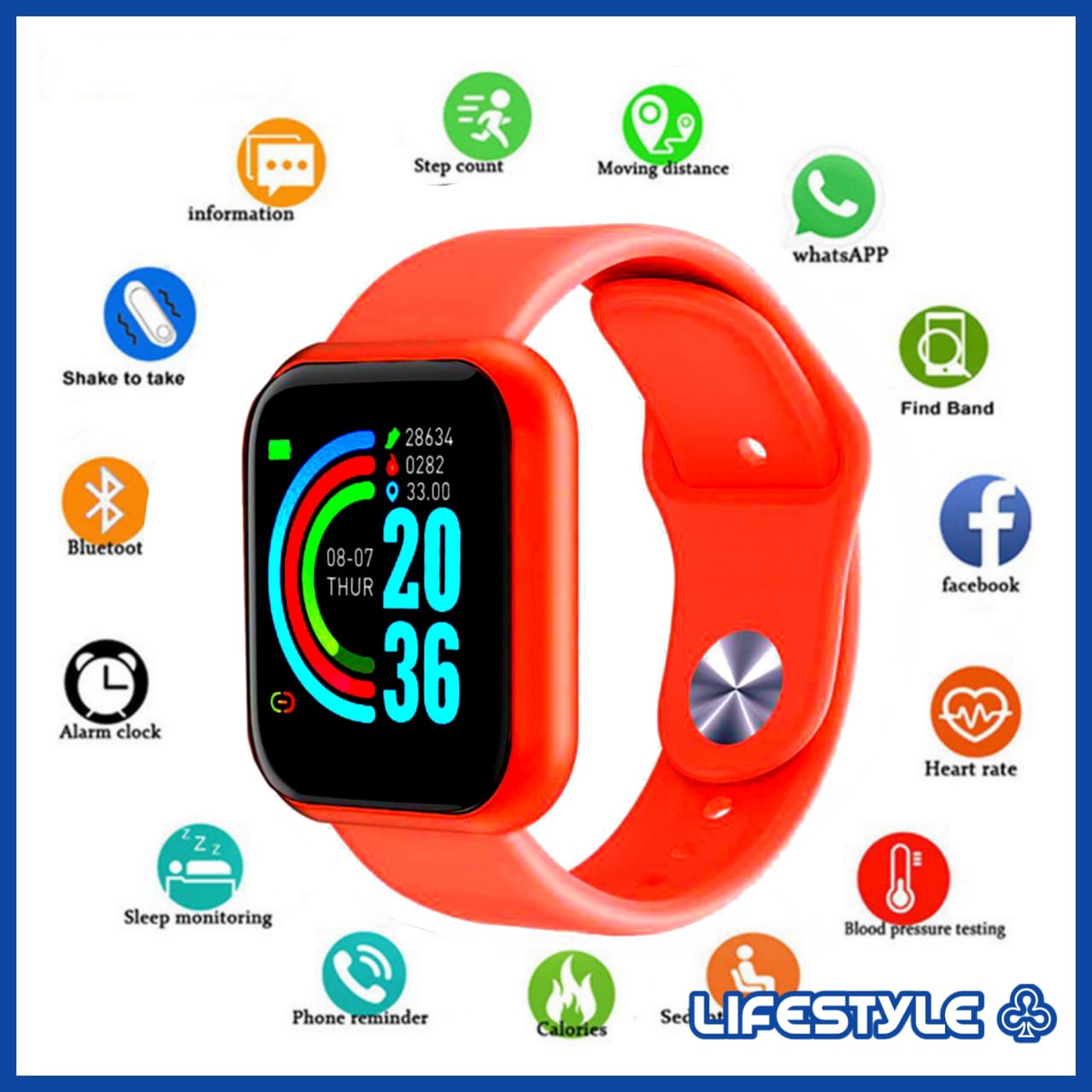 jam pintar imo smartwatch tahan air 116plus y68 d18 bluetooth sport ...