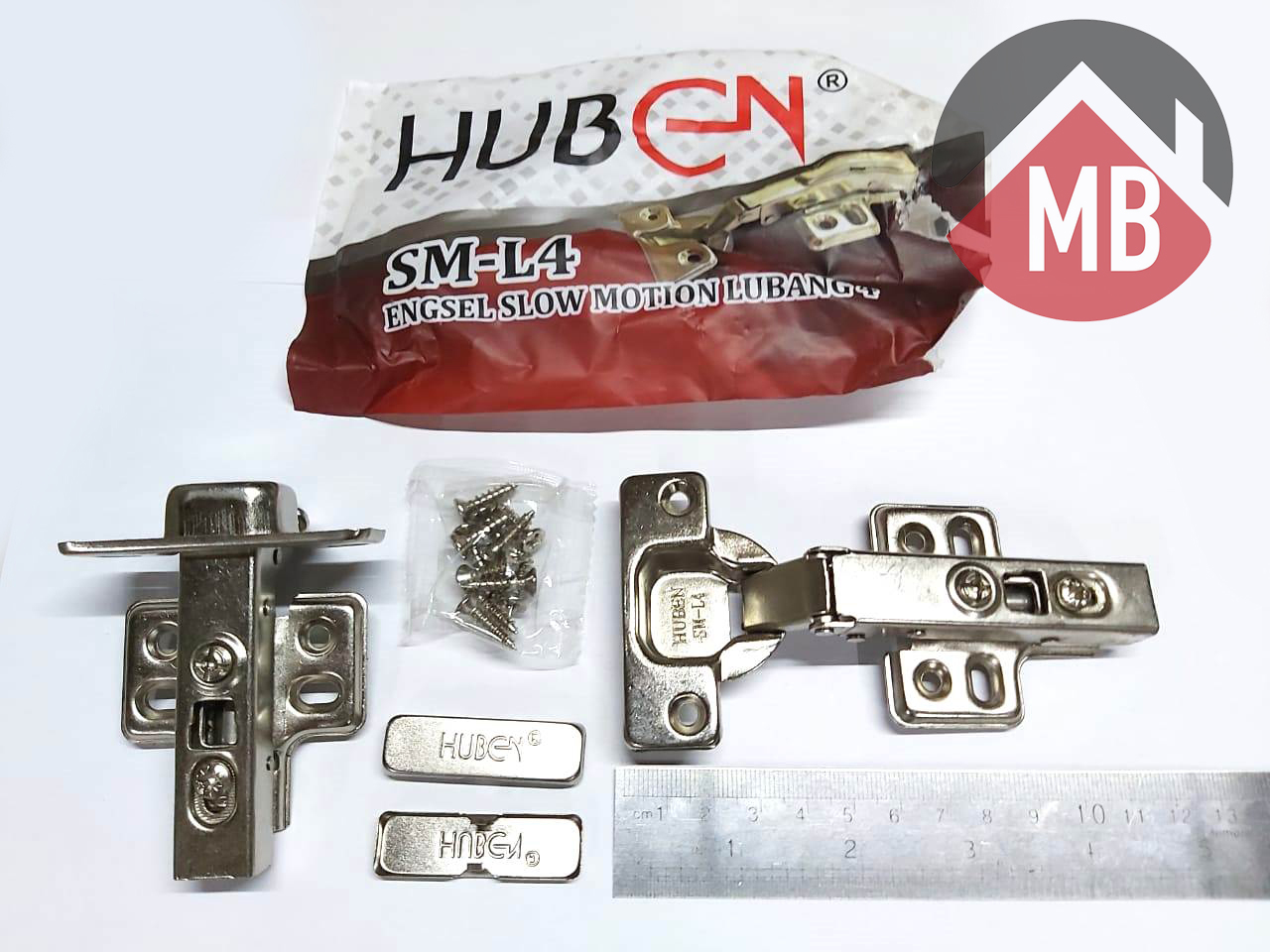 Engsel Sendok Hidrolik LURUS merk HUBEN Kualitas bagus Engsel lemari ...