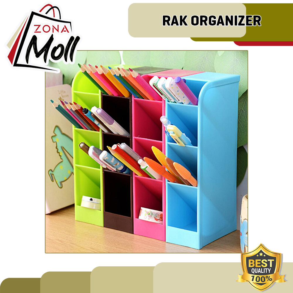 BISA COD - STORAGE ORGANIZER LACI MINI PLASTIK 4 TINGKAT TEMPAT PENSIL ...