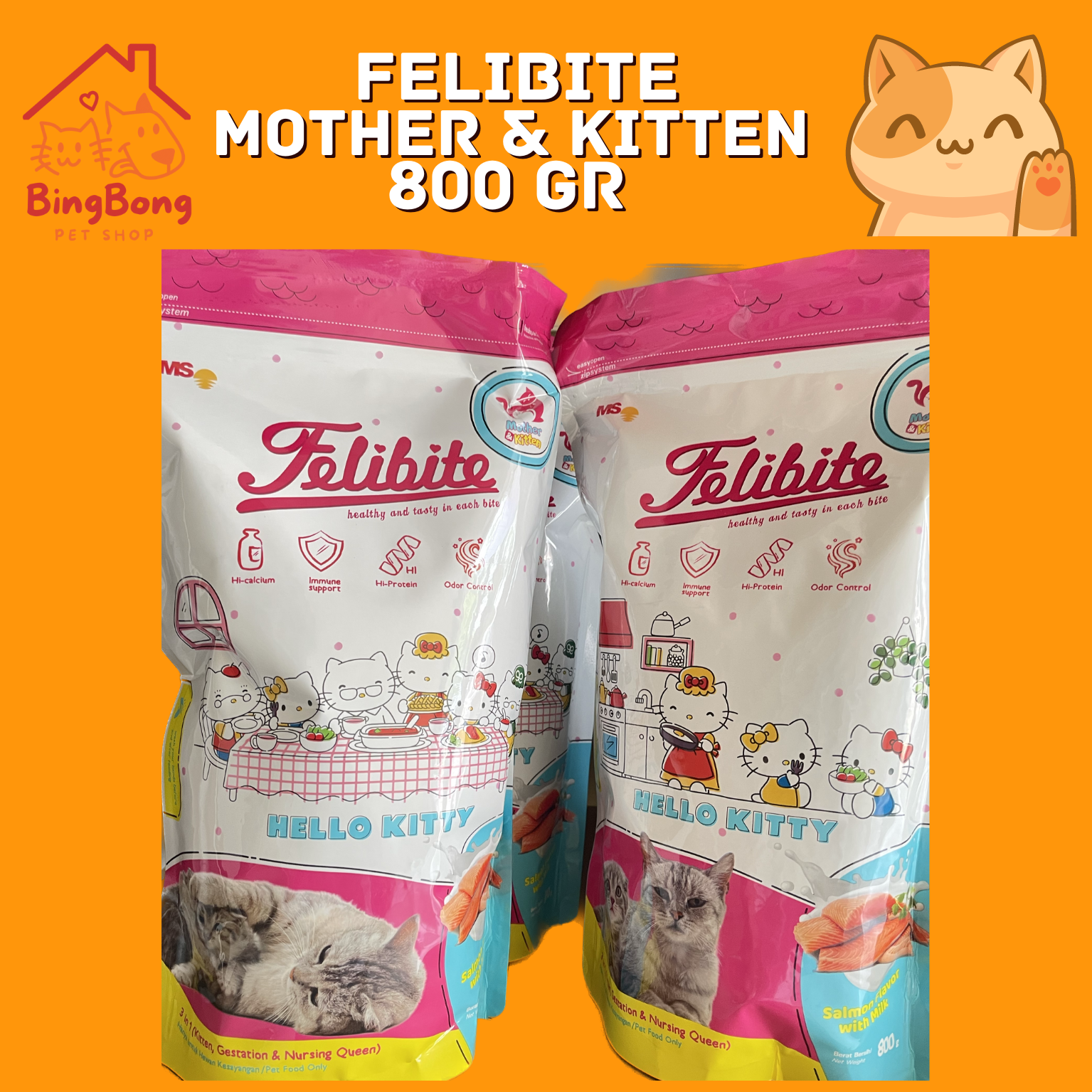 Felibite Mother and Kitten Salmon 800 gram | Lazada Indonesia