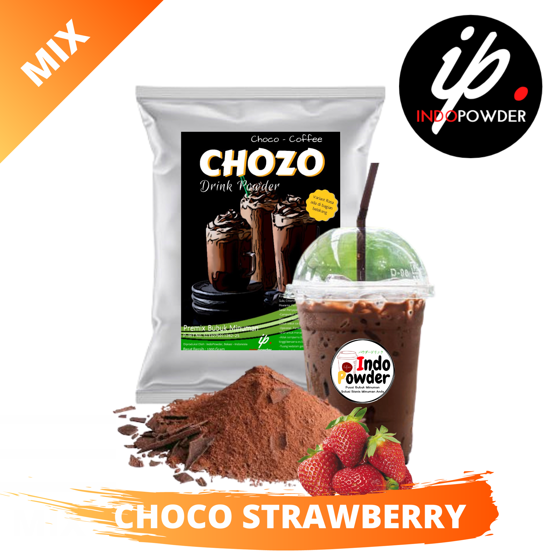 Choco Strawberry 1Kg / Bubuk Minuman choco strawberry 1Kg / Bubuk ...