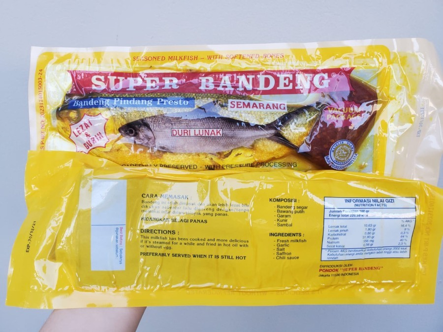 Super Bandeng Presto Khas Semarang / Ikan Bandeng Siap Saji Duri Lunak ...