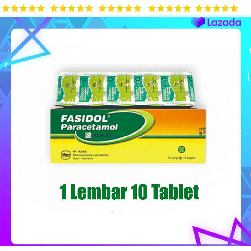 Fasidol Hijau Paracetamol 500Mg | Obat Panas Demam Pusing Sakit Kepala ...