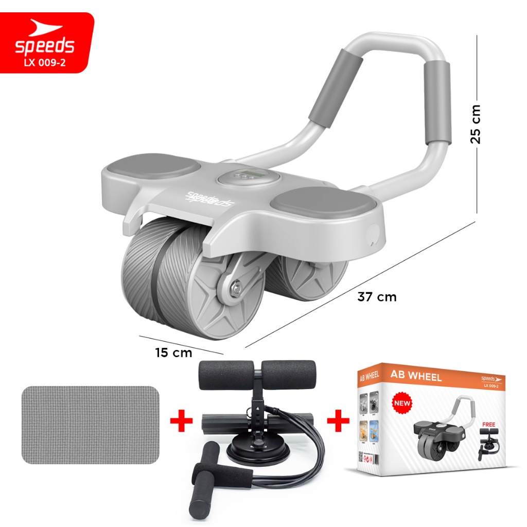 SPEEDS Ab Wheel 2in1 Ab Roller Wheels Plank Trainer Abdominal Core ...