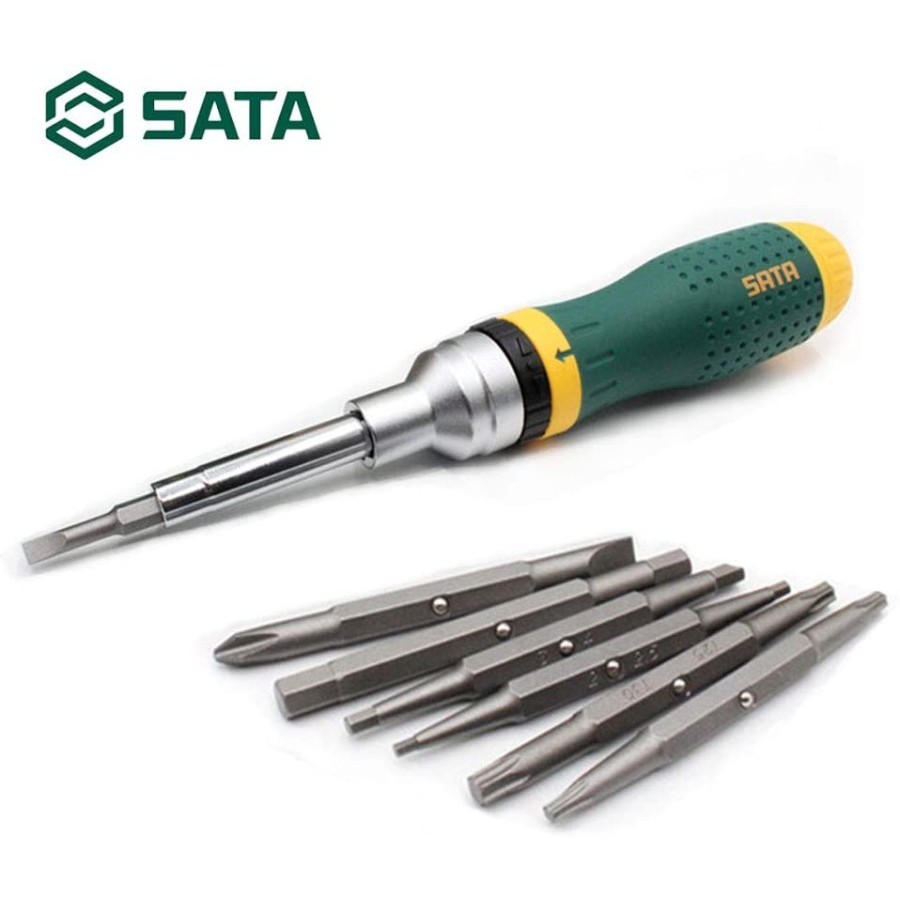 SATA TOOLS OBENG RATCHET SCREWDRIVER SET HOME REPAIR 19 IN 1 MULTI ...