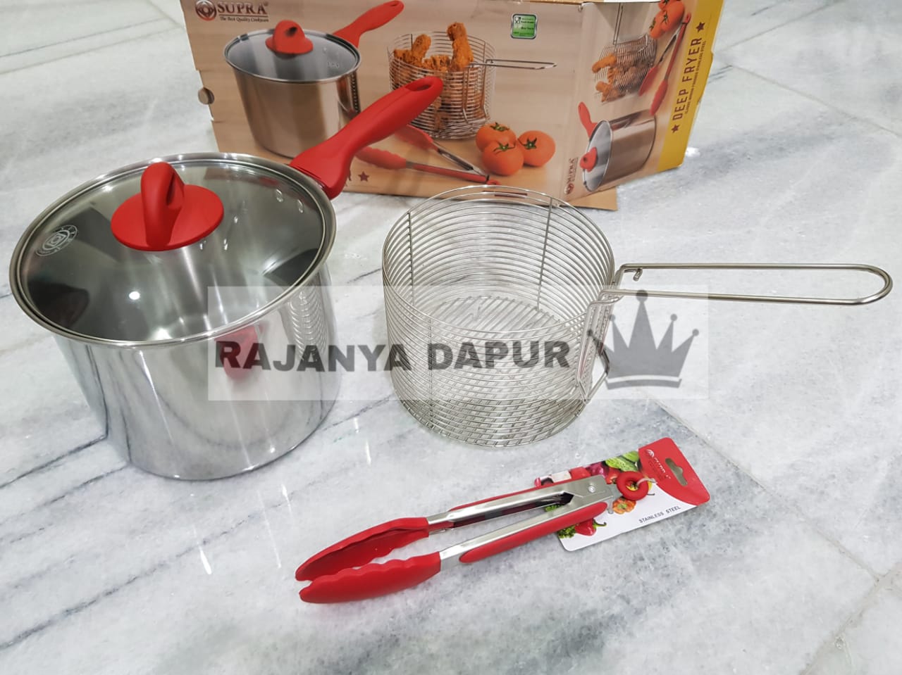 Panci penggorengan deep fryer supra ukuran 20cm stainless / panci ...