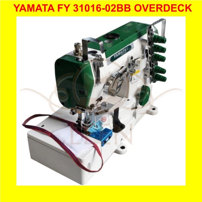 Mesin Jahit Kaos YAMATA FY 31016-02BB Overdeck Overdek Interlock LEEN ...