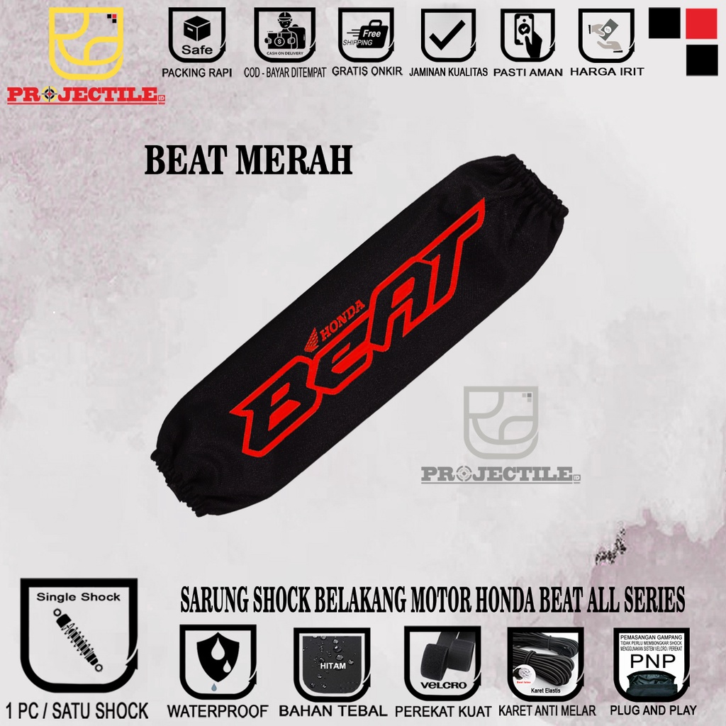 Sarung shock beat honda / cover shockbreaker sarung shocbreaker ...