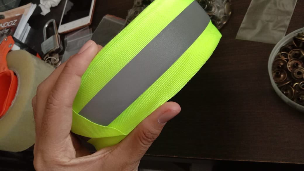 Pita Kain Reflective Scotch Light Skotlet Bahan Tas Jas Hujan Rompi ...