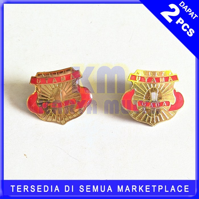 Pin Gada Utama Satpam Pin Krah Satpam Gada Utama Warna Merah Pin ...