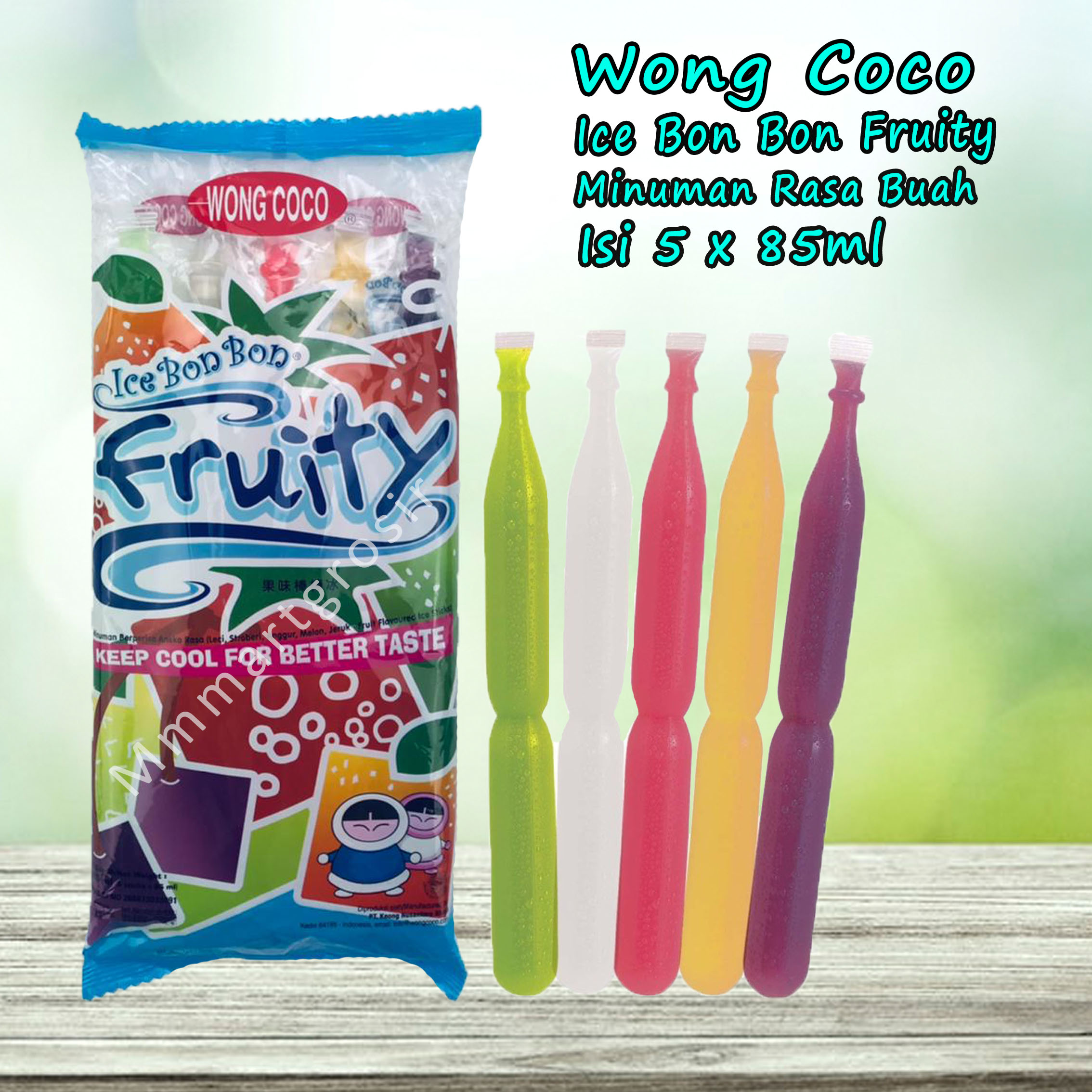 Wong Coco / Ice Bon Bon Fruity / Minuman Rasa Buah / Isi 5x85ml ...