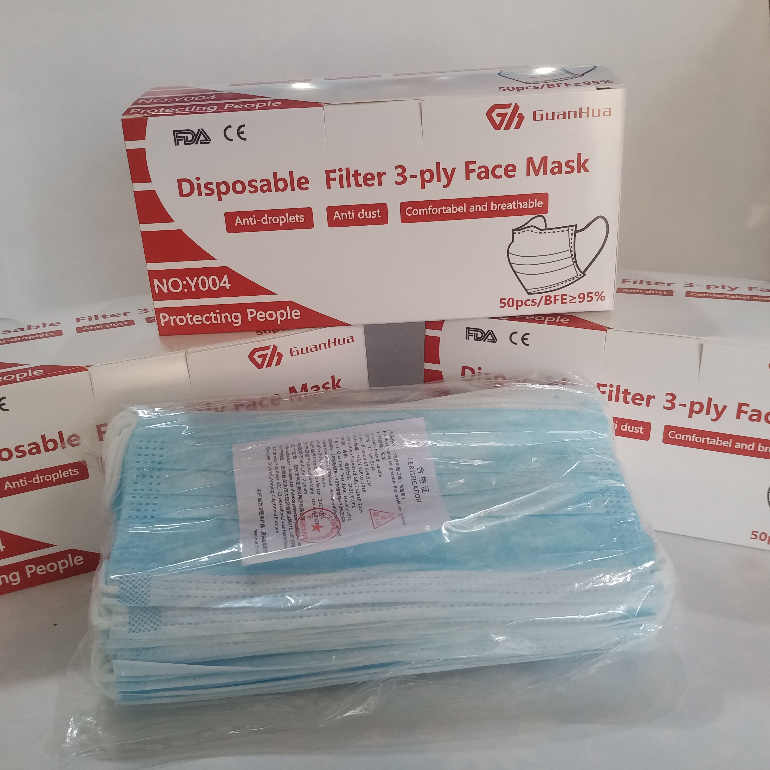 MASKER MEDIS BIRU 1 BOX EARLOOP BIRU DAN HITAM STANDARD PROTECTION 3 ...