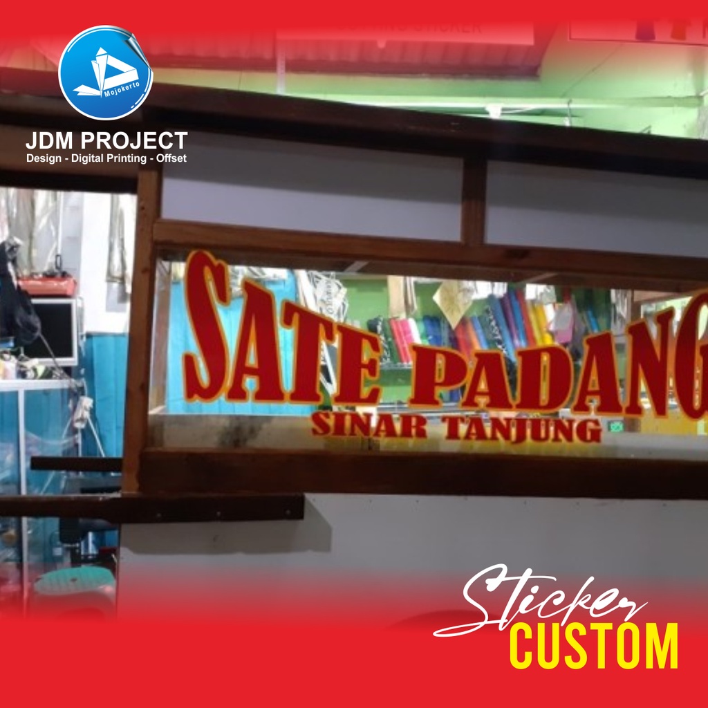 Sticker Gerobak, Sticker Etalase, Sticker Kaca Cutting, Stiker Warung ...