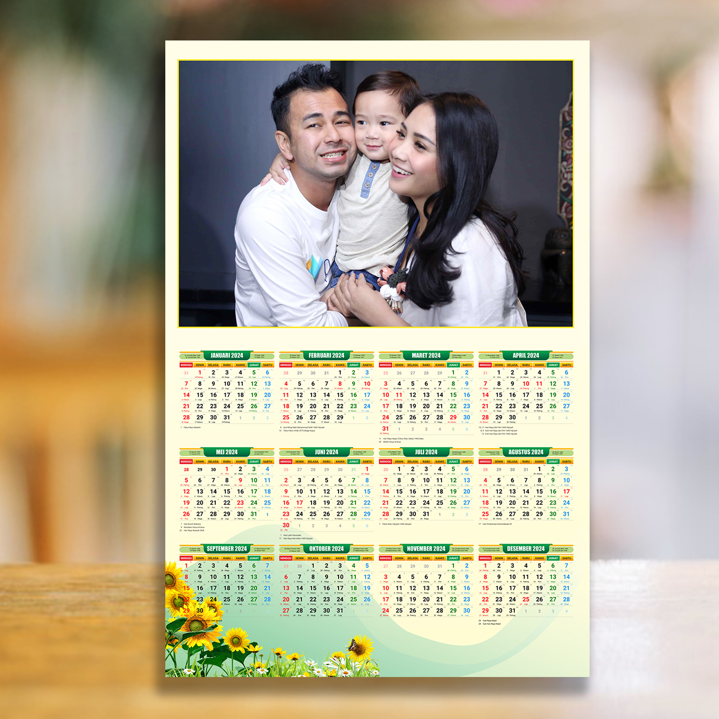 KALENDER 2025 PAKE FOTO SENDIRI / COSTOM FOTO SENDIRI / LENGKAP DENGAN ...
