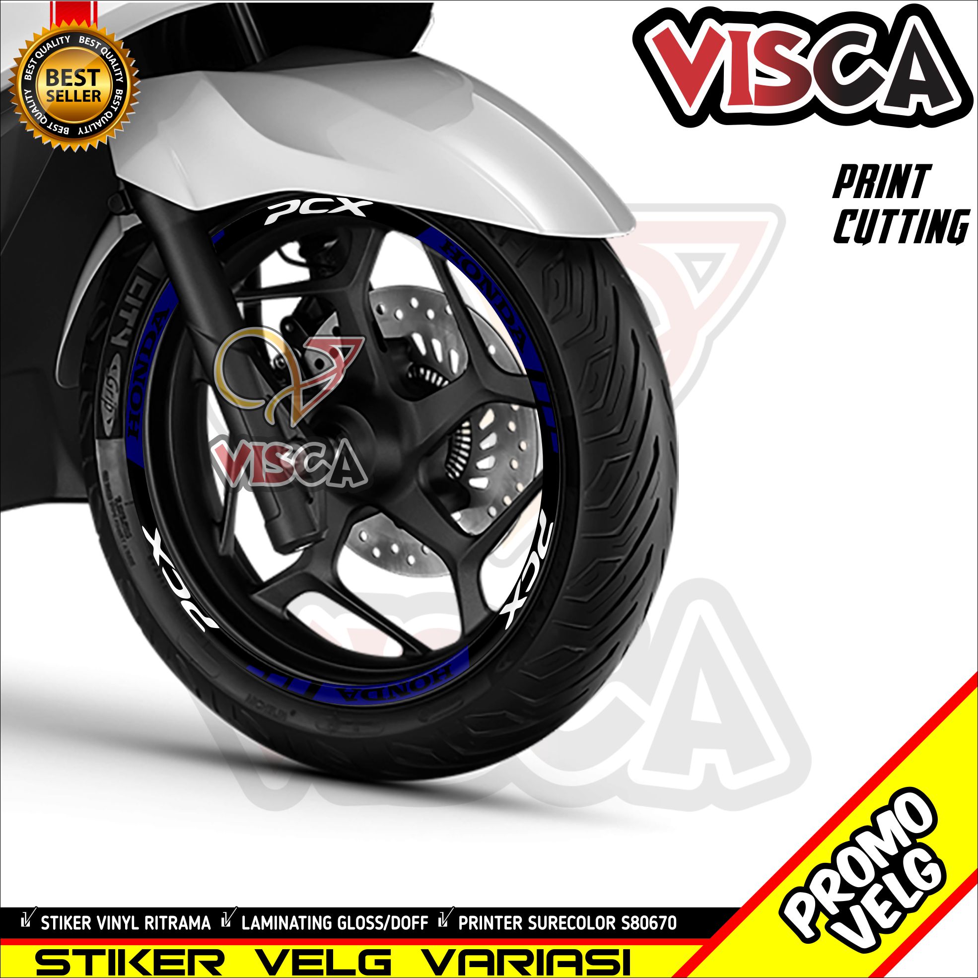 Stiker Velg List Velg Motor Pcx Stiker Velg Pcx | Lazada Indonesia