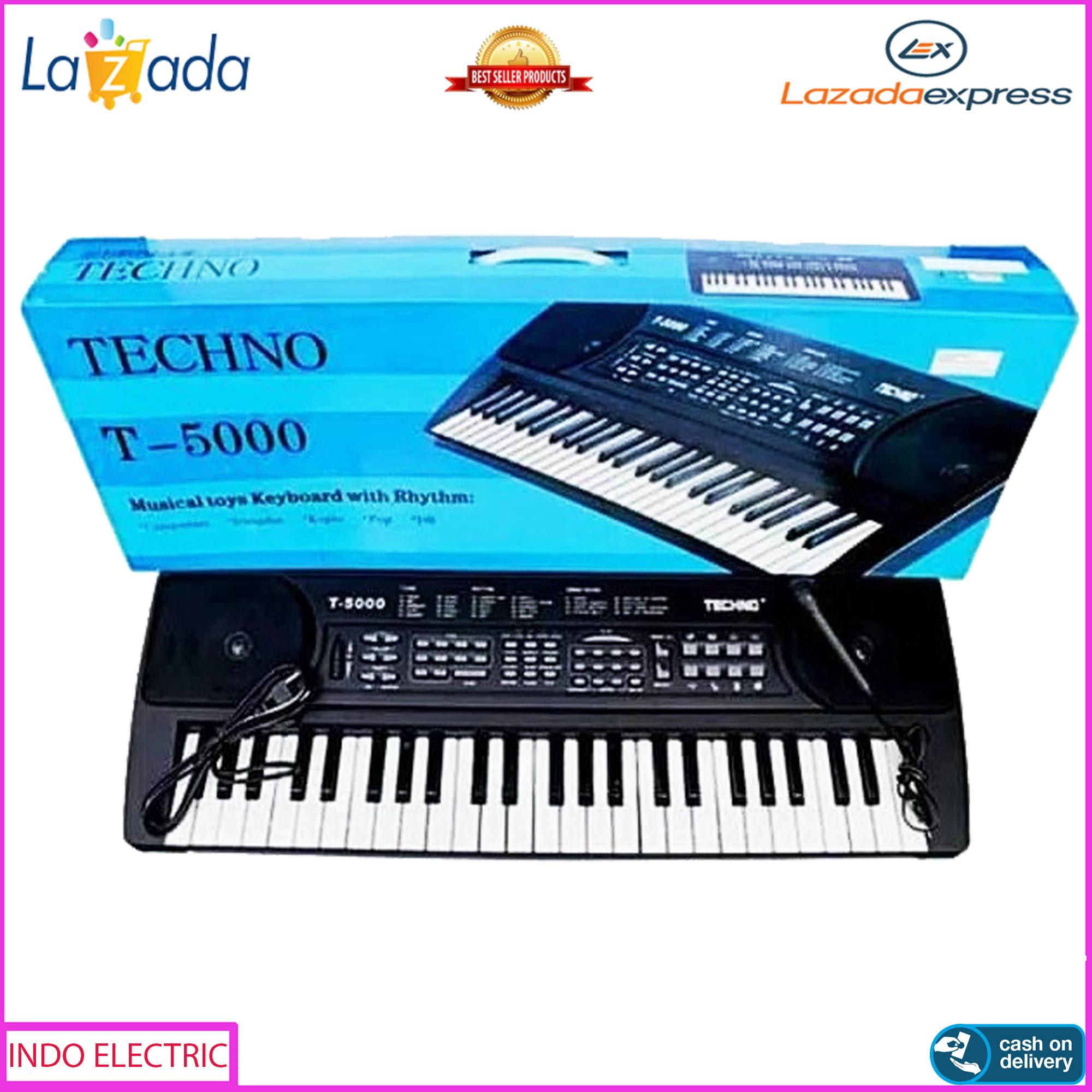 Alat Musik Techno Keyboard T-5000 Piano Organ - Hitam | Lazada Indonesia