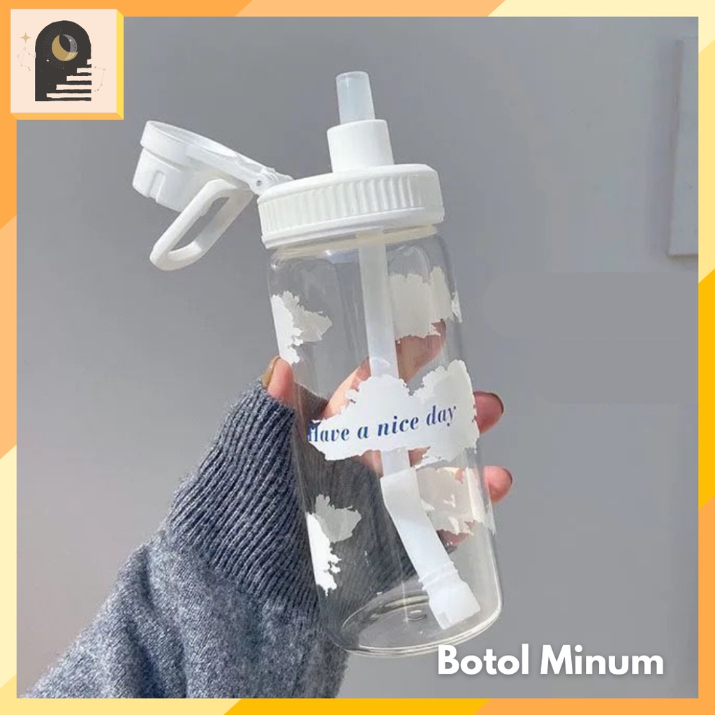 Botol Minum Aesthetic Water Bottle Termos Botol Doff Estetik Dengan ...