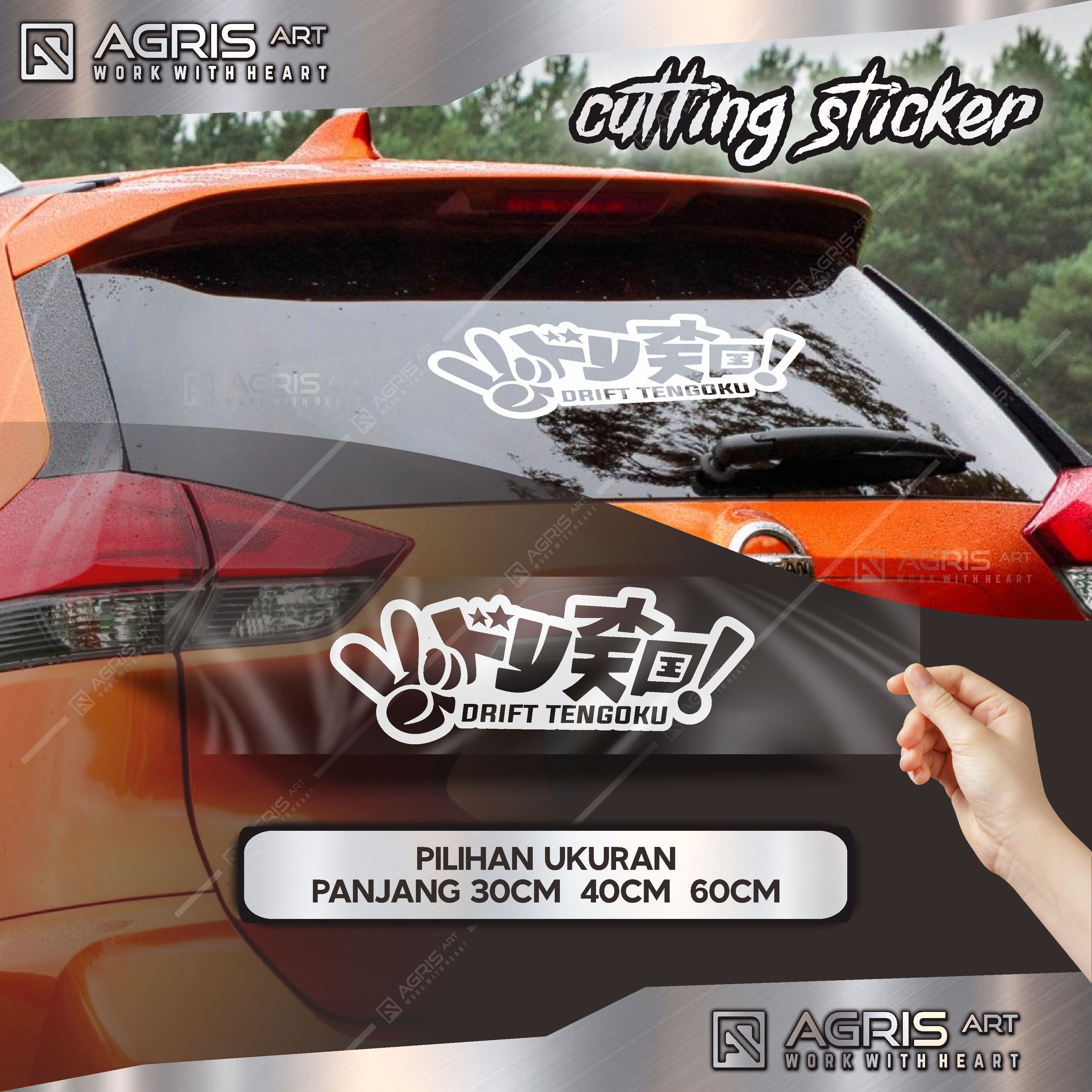 cutting sticker stiker DRIFT TENGOKU menyala malam hari | Lazada Indonesia