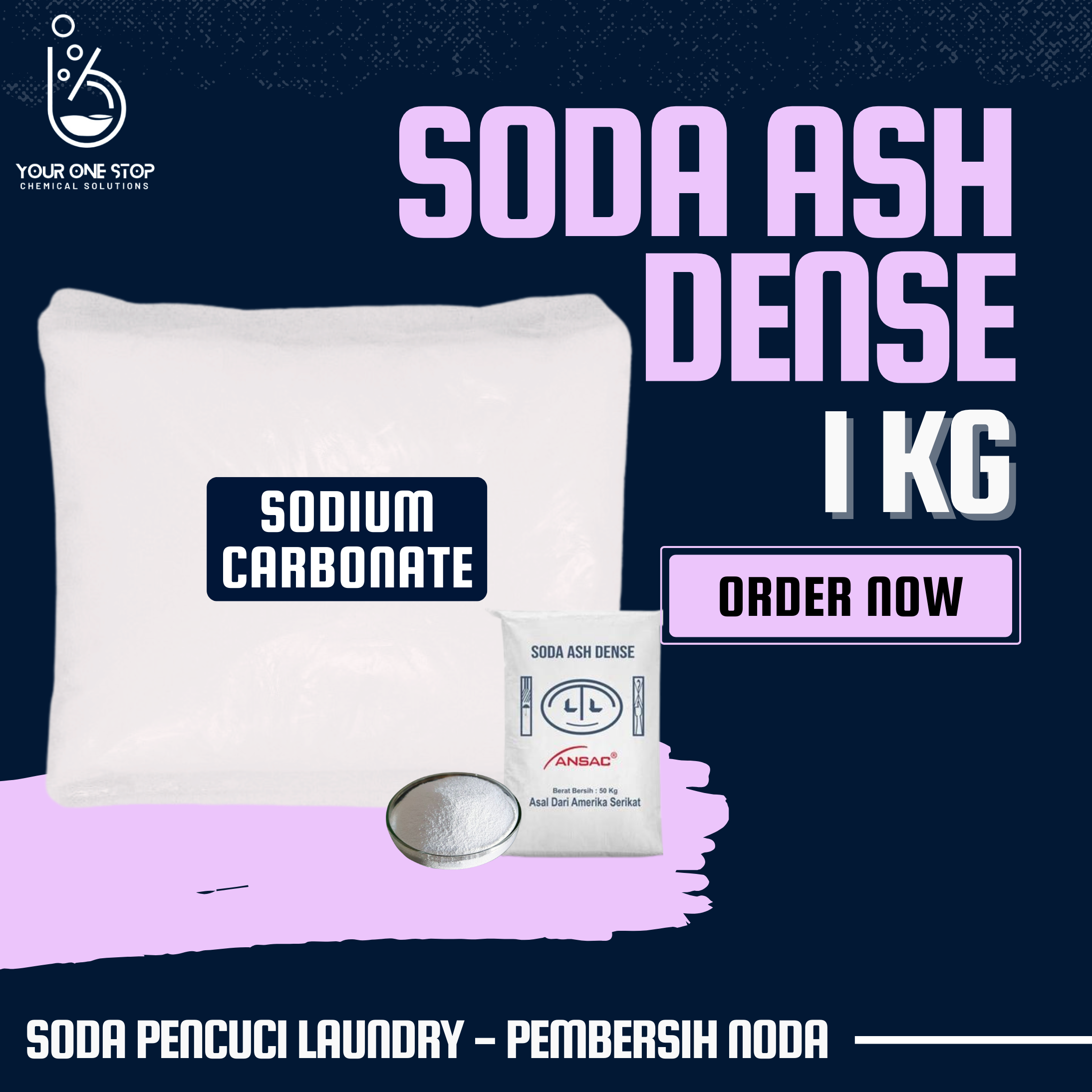 Soda Ash Dense 1 Kg - Natrium Karbonat - Soda Abu - Penjernih Air ...